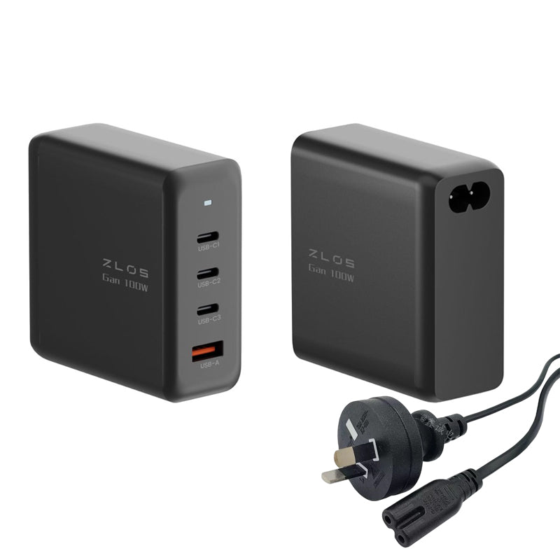 ZLOS GFC100 100W 4-Port Fast Charging GaN Charging Station with SAA Ce ...